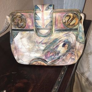 Jane Yoo | Bags | Jane Yoo Maya Hand Painted Leather Handbag | Poshmark